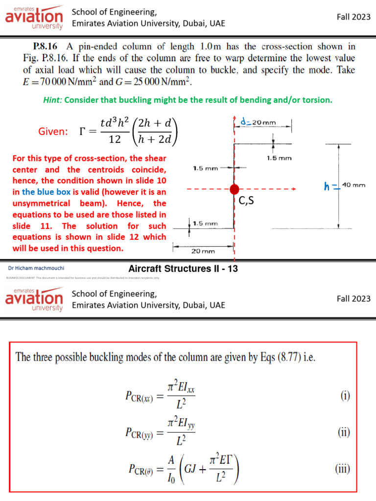 6c - Chapter 8 - Structural Instability - Annotated | PDF | Bending | Structural Engineering