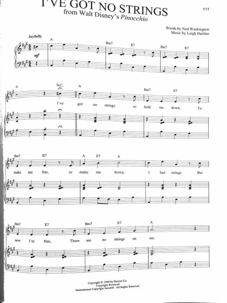 I've Got No Strings | PDF