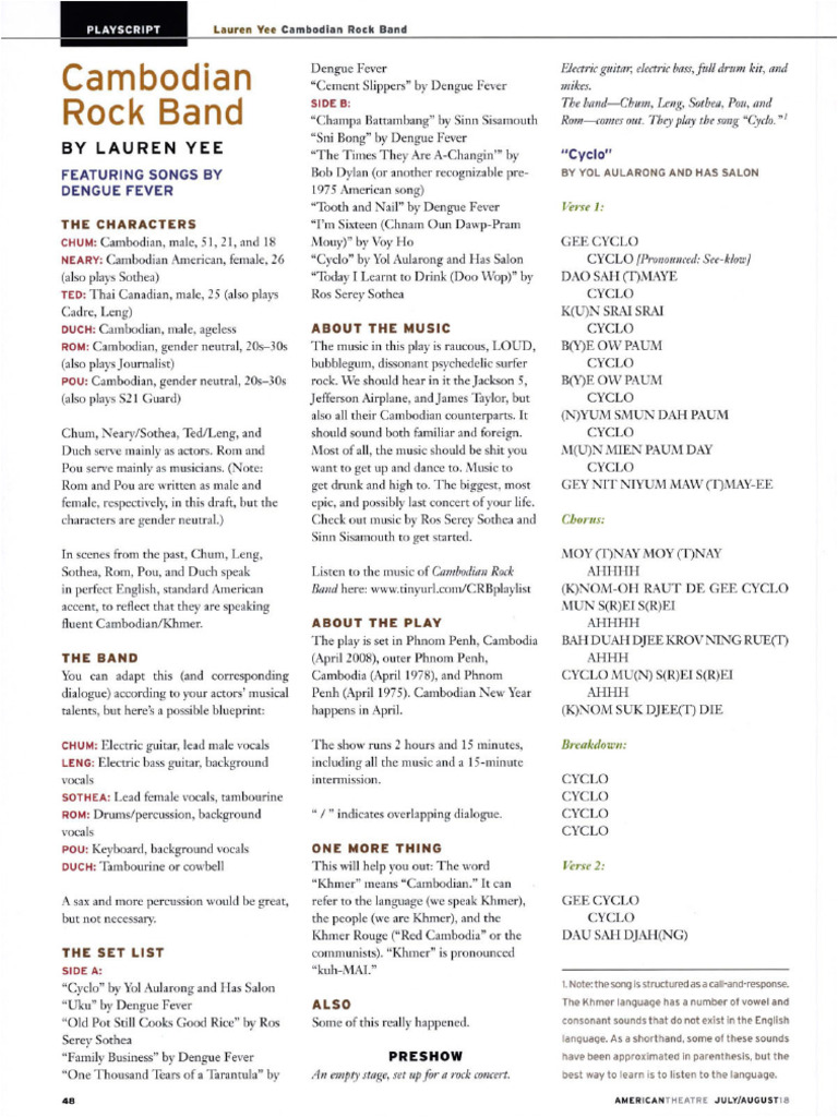 Cambodian Rock Band | PDF