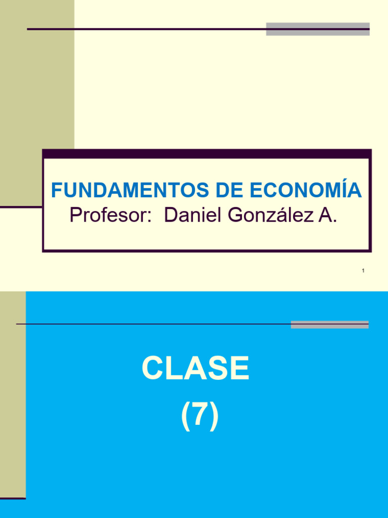 Clase (7) FEC | PDF | Mercado (economía) | Sistema económico