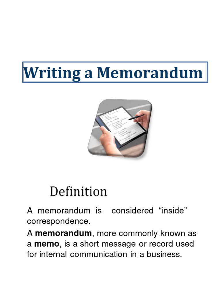 Writing Memorandum | Download Free PDF | Memorandum | Linguistics