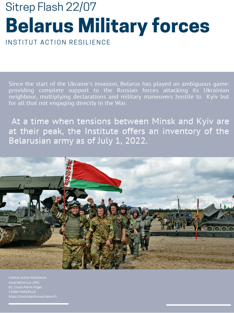 2207 Sitrep Flash ENG | PDF | Belarus | Military Science