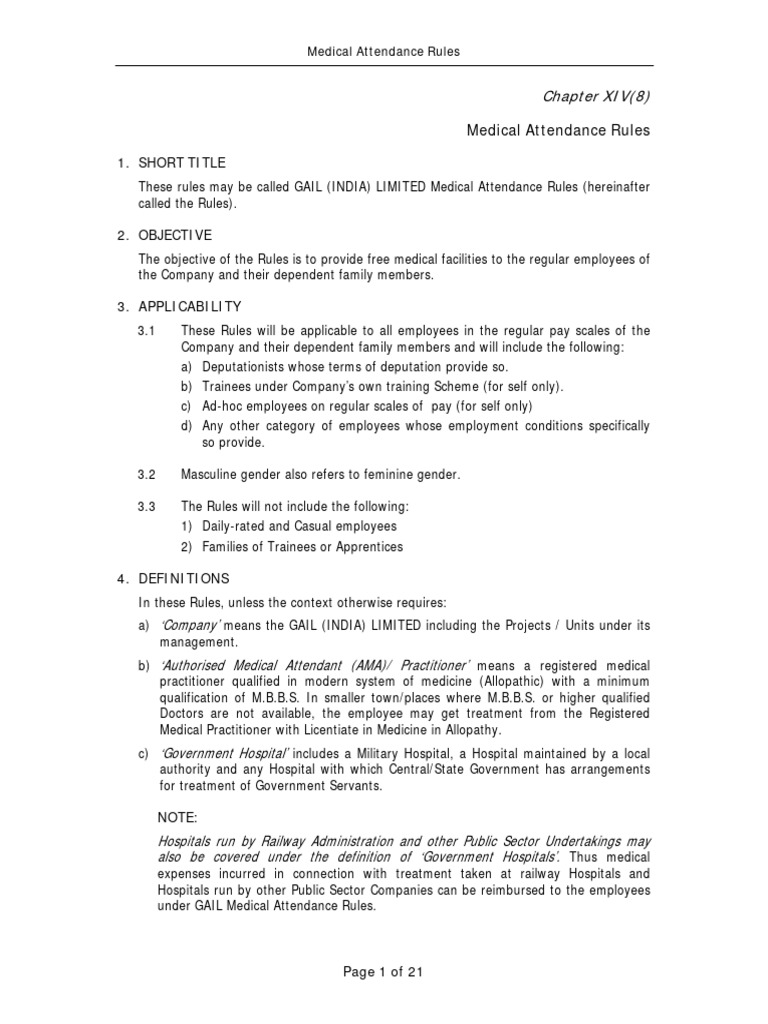 Medical-Attendance-Rules Tamil Nadu | PDF | Medicine | Physician