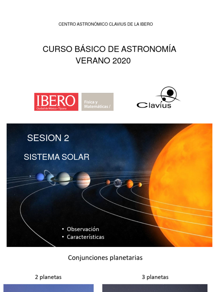 Sesion 2 Jueves | PDF | Planetas | Sistema solar