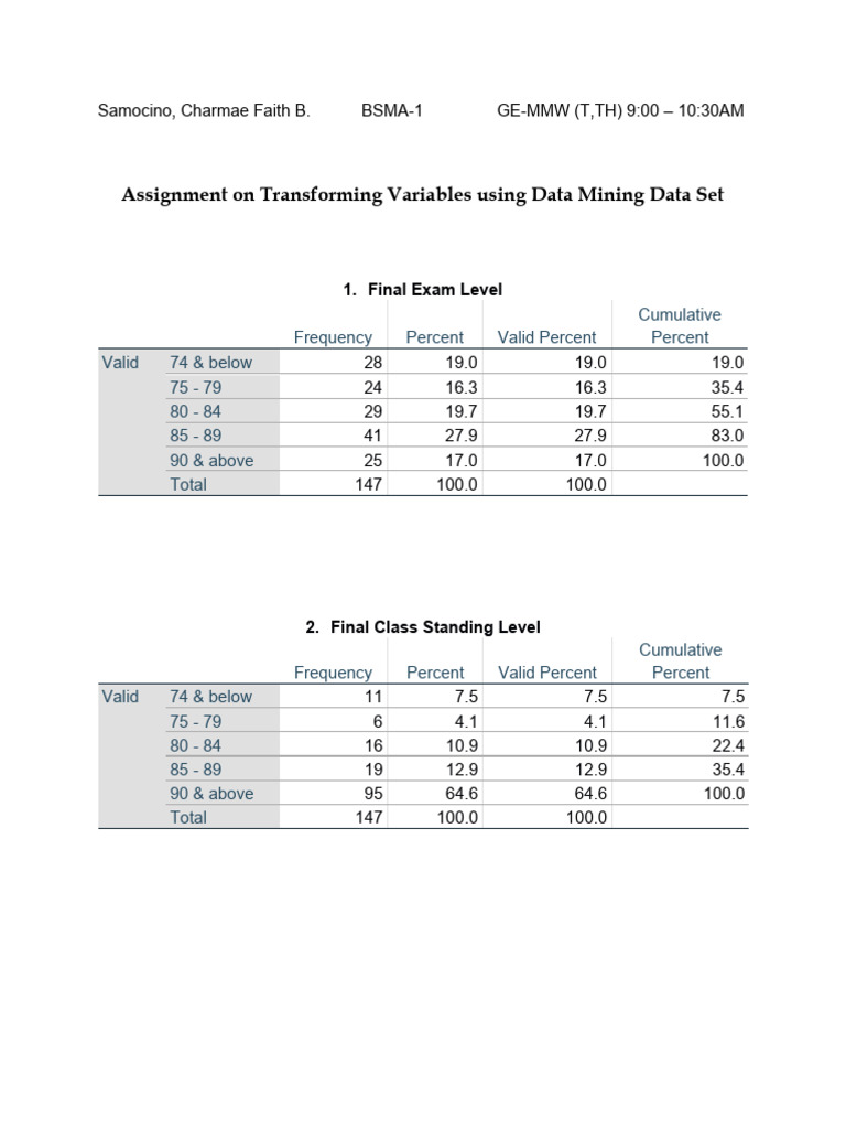 Samocino Mmw-Transforming | PDF | Applied Mathematics | Statistical Theory