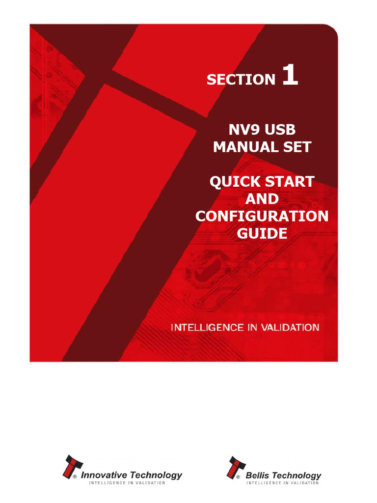 NV9USB Quick Start Manual Section 1 | PDF | Usb | Electrical Connector