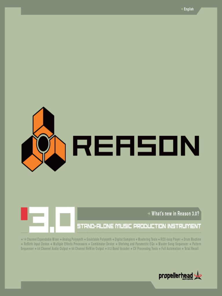 What's New in Reason 3 | PDF | Sound Technology | Audio Engineering
