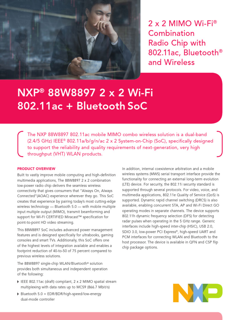 88W8897 Fact Sheet | PDF | Ieee 802.11 | Wi Fi