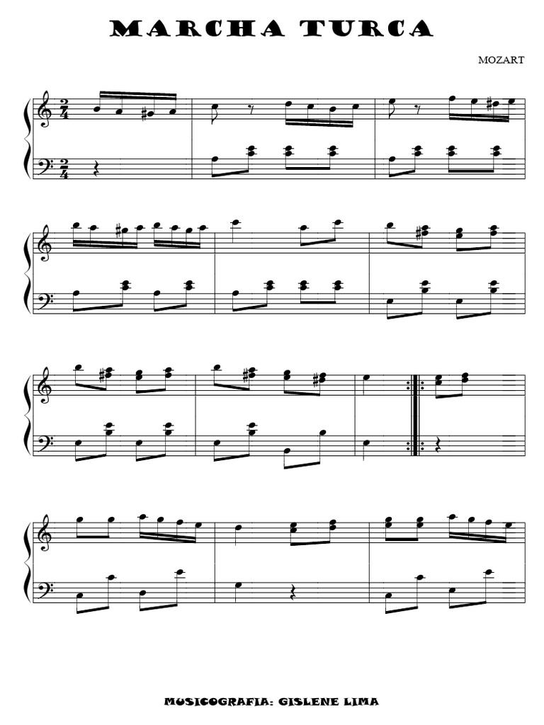 31 Marcha Turka Mozart | PDF
