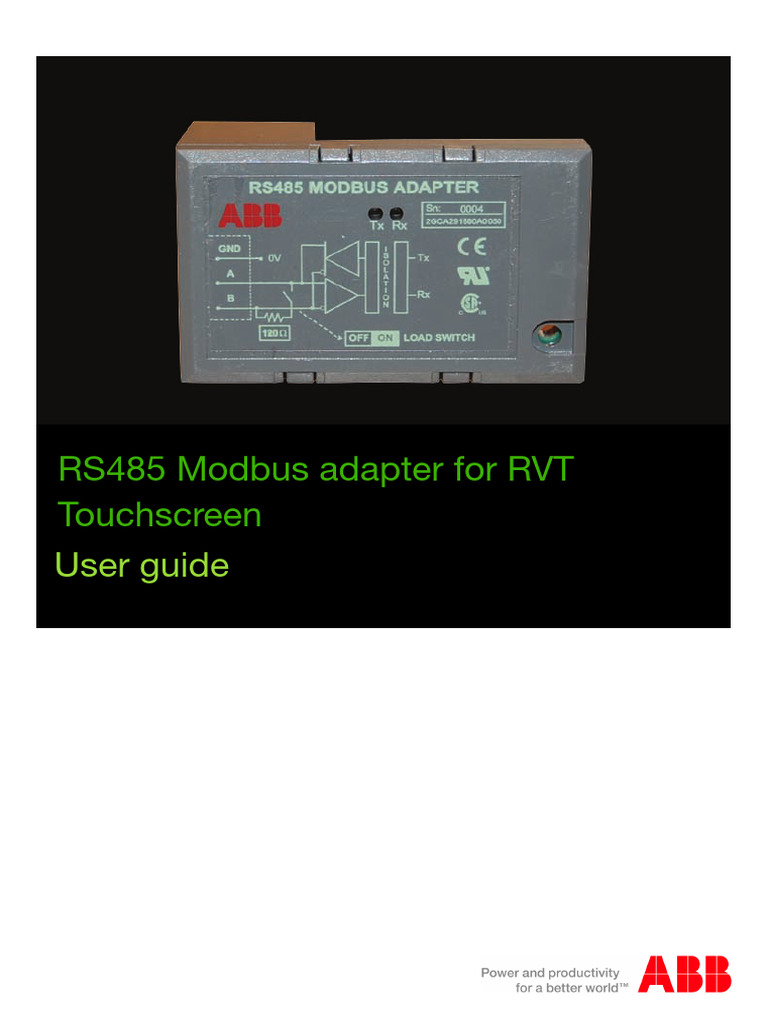 2GCS214013A0050 - RS485 Adapter - User Guide | PDF | Computing | Telecommunications