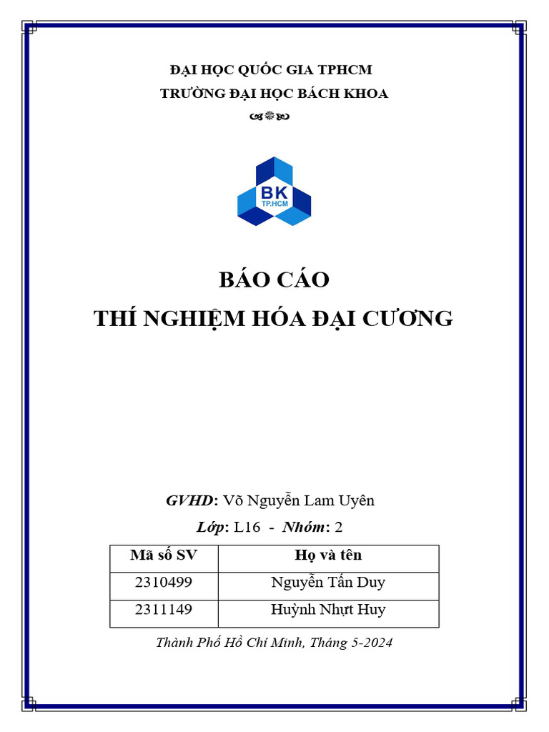 Báo Cáo TN HDC HK 232 Official | PDF