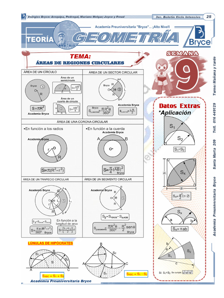Geometría Plana Guía Intensivo 3 2023 - 9 | PDF | Geometría del plano euclidiano | Geometría ...
