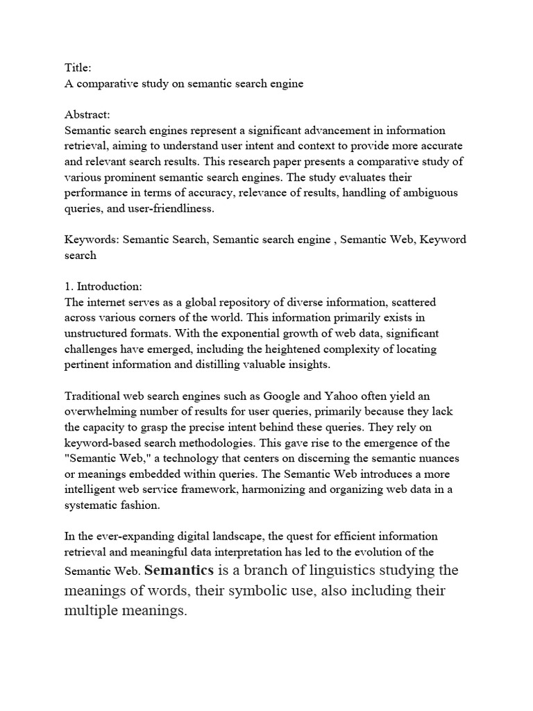 semantic_search copy | PDF | Semantic Web | Search Engine Indexing