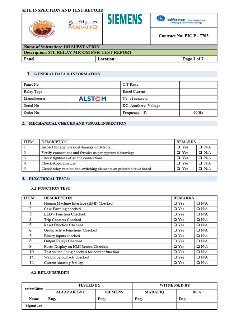 MICOM line_diff_P546 | PDF | Relay | Electricity