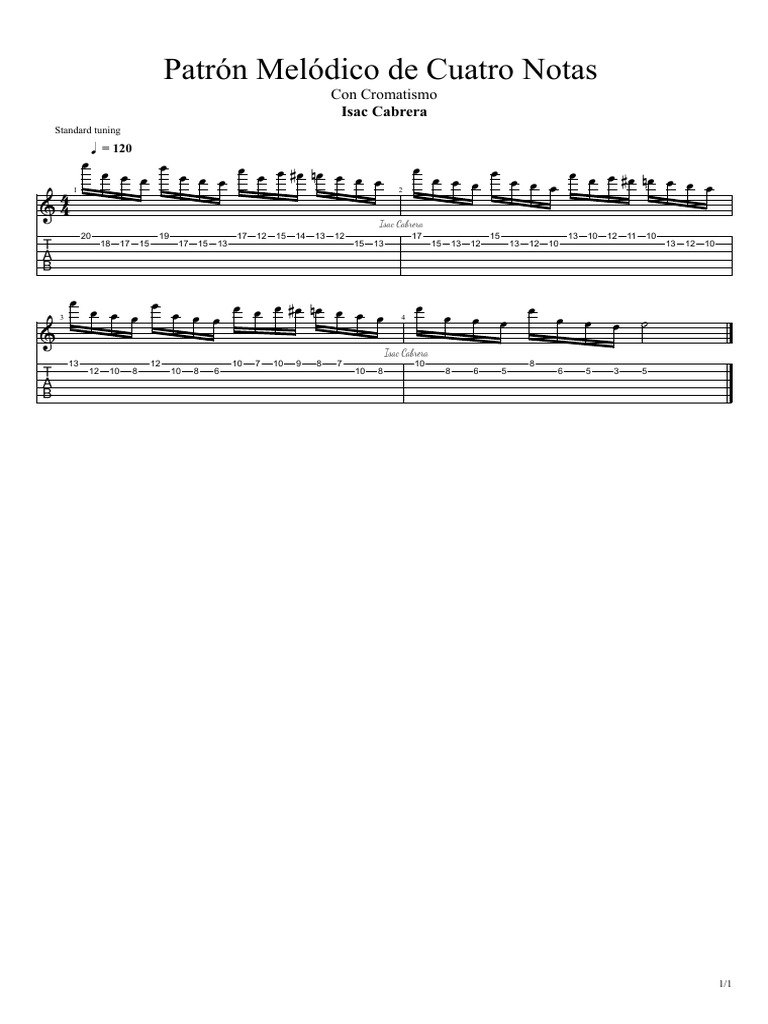 Patrón Melódico con Cromatismo | PDF