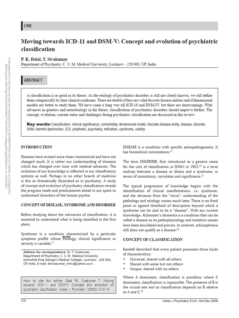 moving_towards_icd_11_and_dsm_v__concept_and.17 | PDF | Mental Disorder ...