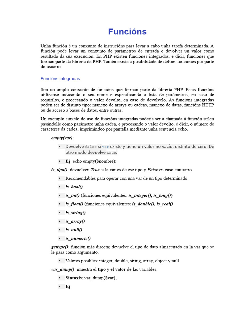 UD03 Funciones | PDF