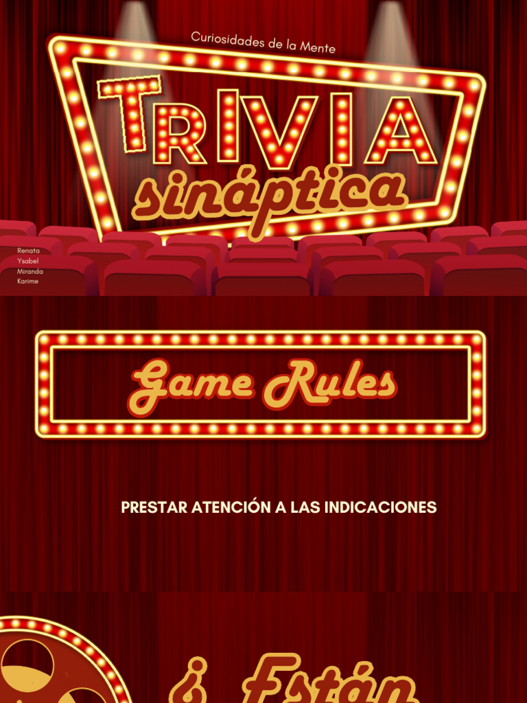 Red and Yellow Retro Bold Trivia Game Presentation | PDF | Cerebro | Dolor