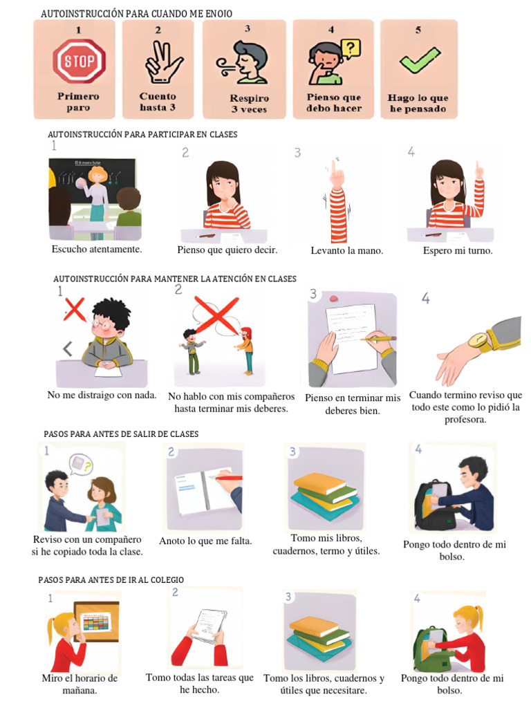 ENTRENAMIENTO EN AUTOINSTRUCCIONES | PDF