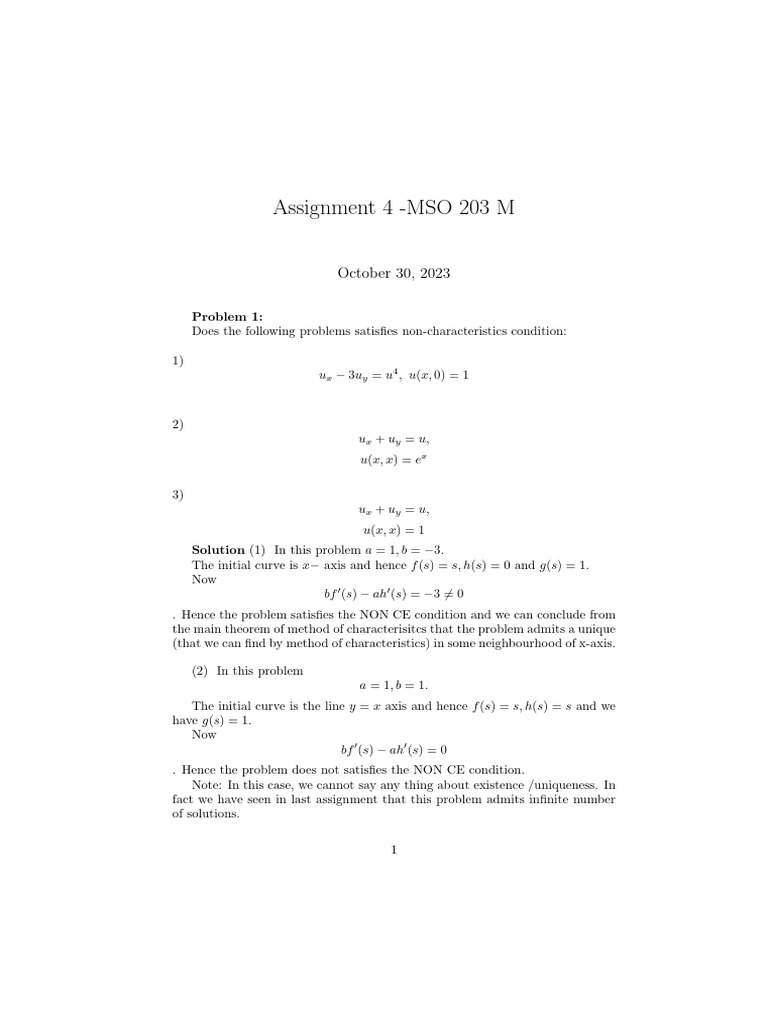 Assignments Exams MSO 2023 | PDF | Equations | Mathematics