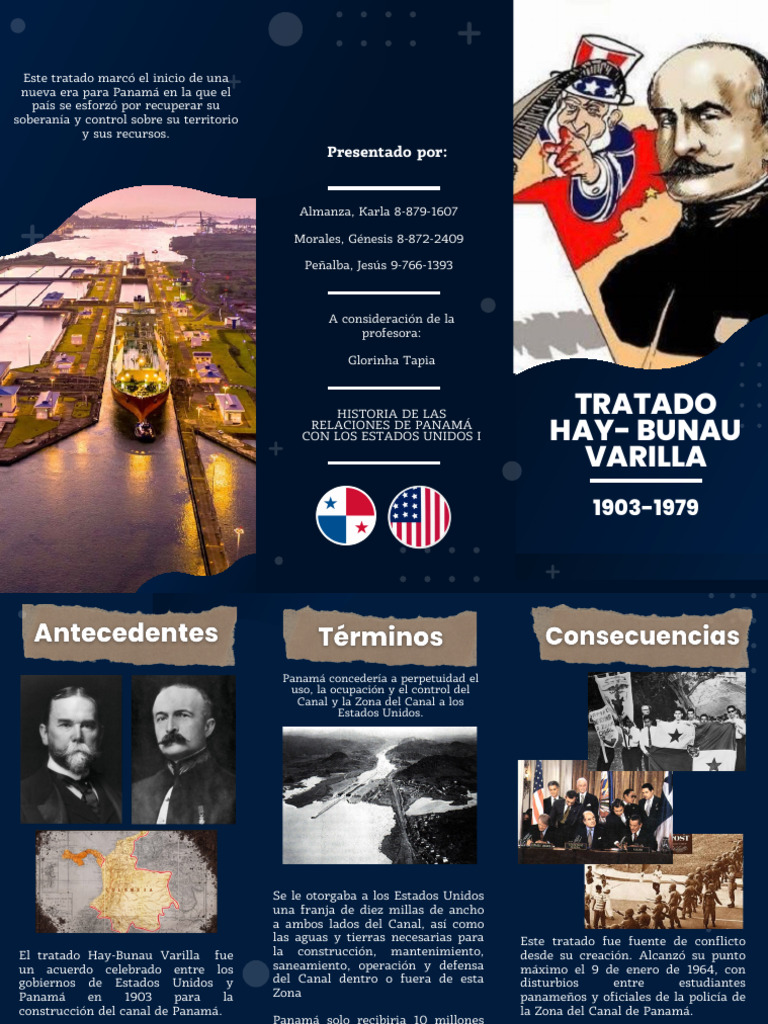 Tratado Hay - Bunau Varilla | PDF | canal de Panama | Panamá