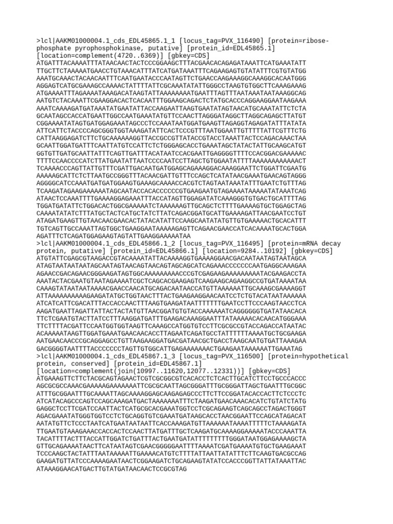 Sequence(1) | PDF | Molecular Biology | Biomolecules