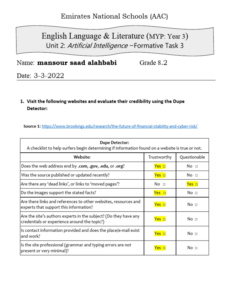 Unit 2 Formative Task 3 | PDF | Human Communication | Cognitive Science