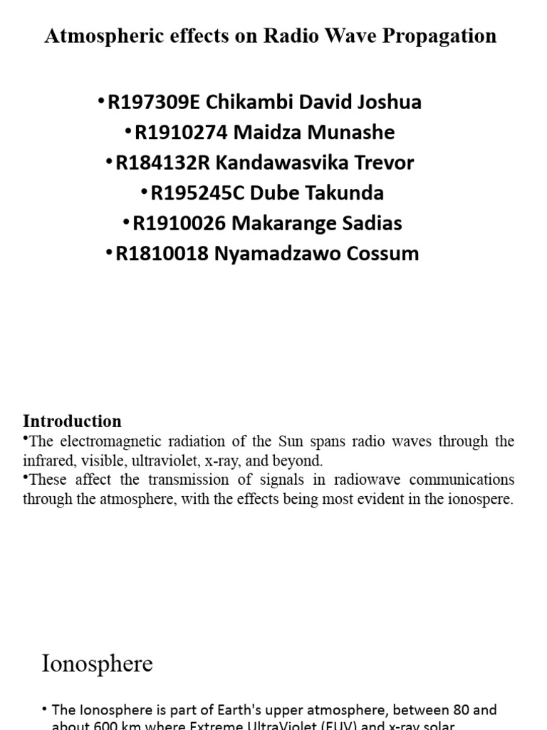 Presentation GRP 14 (Autosaved) | PDF | Ionosphere | Radio Propagation