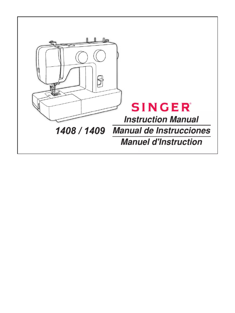 Manual de Usuario Singer Promise 1409 (Español - 62 Páginas) | PDF