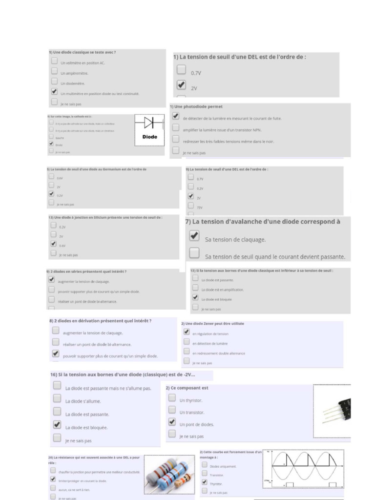 qcm electronique | PDF