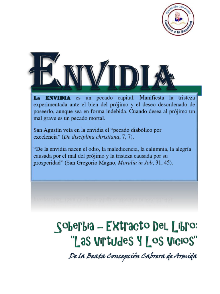 La Envidia: Pecado Capital y Mortal | PDF | Envidia | Siete pecados ...