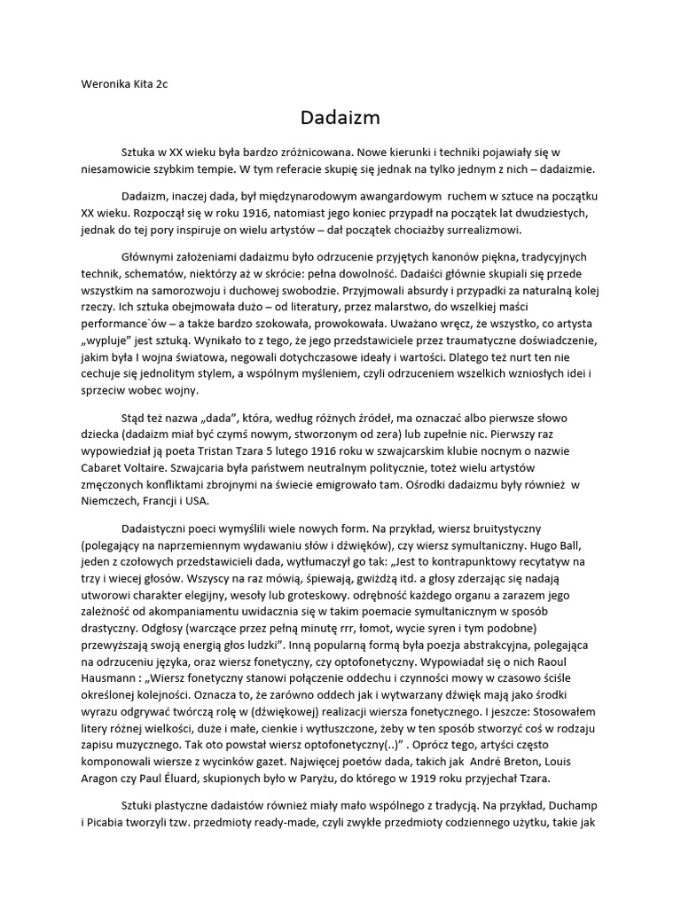 Dadaizm | PDF