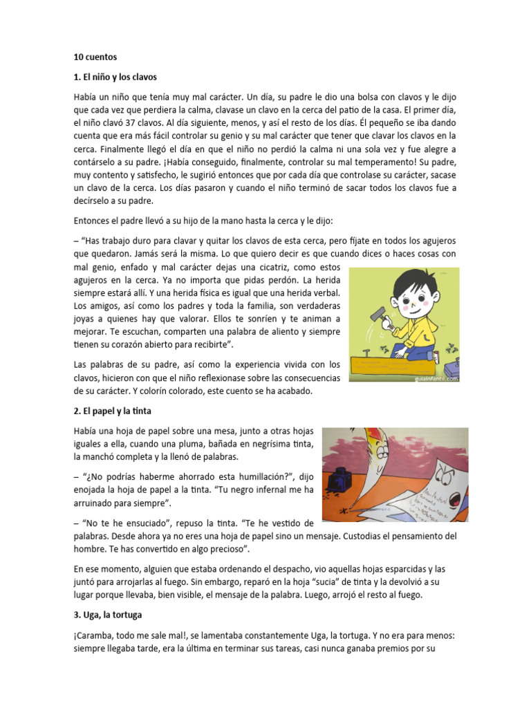 10 Cuentos, Fabulas, Leyendas, Rimas, Chistes, Adivinanzas, Refranes | PDF