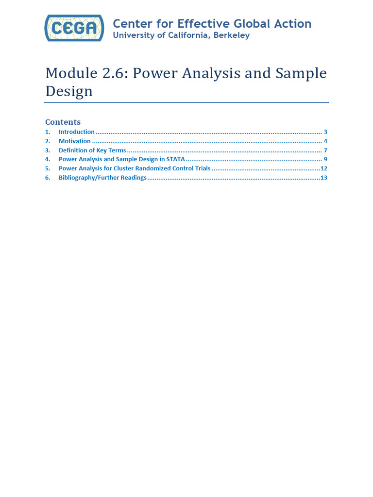 Module_2.6_PowerAnalysis | PDF | Statistics | Type I And Type Ii Errors
