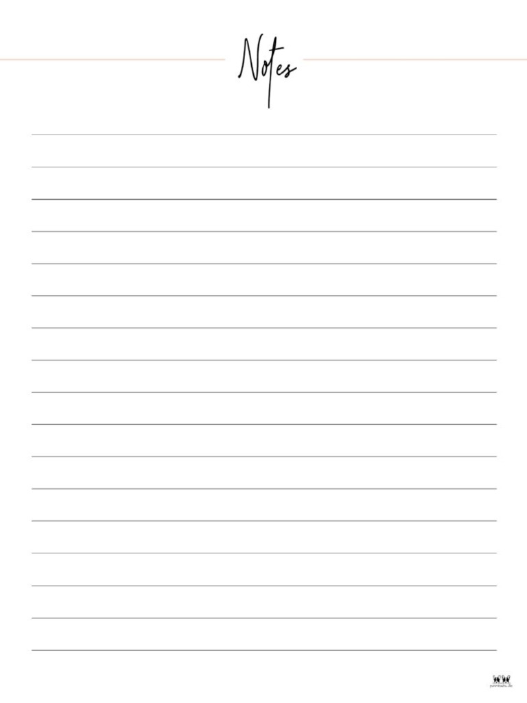 Printable Note Pages 11kjih 791x1024 | PDF