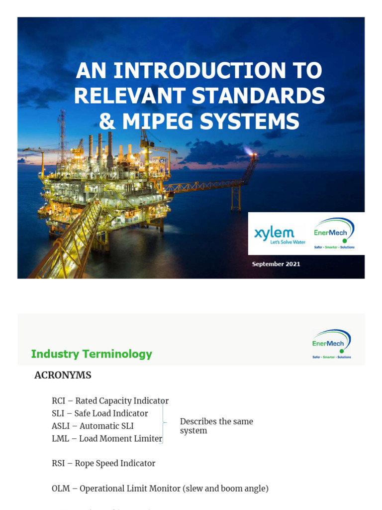 Introduction To Standards & Mipeg Systems Rev A | PDF | Crane (Machine ...