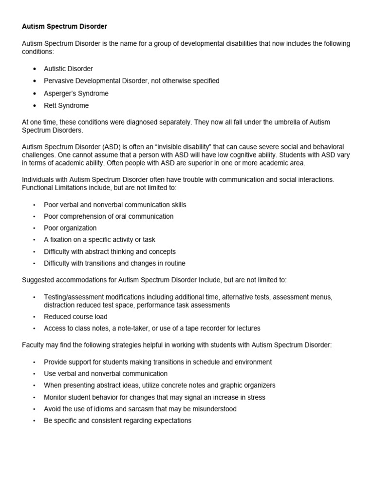 Asd Screenreader Version | PDF