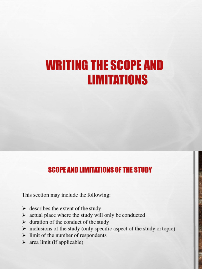 1.5 Writing The Scope and Limitations | PDF | Concrete | Engineering