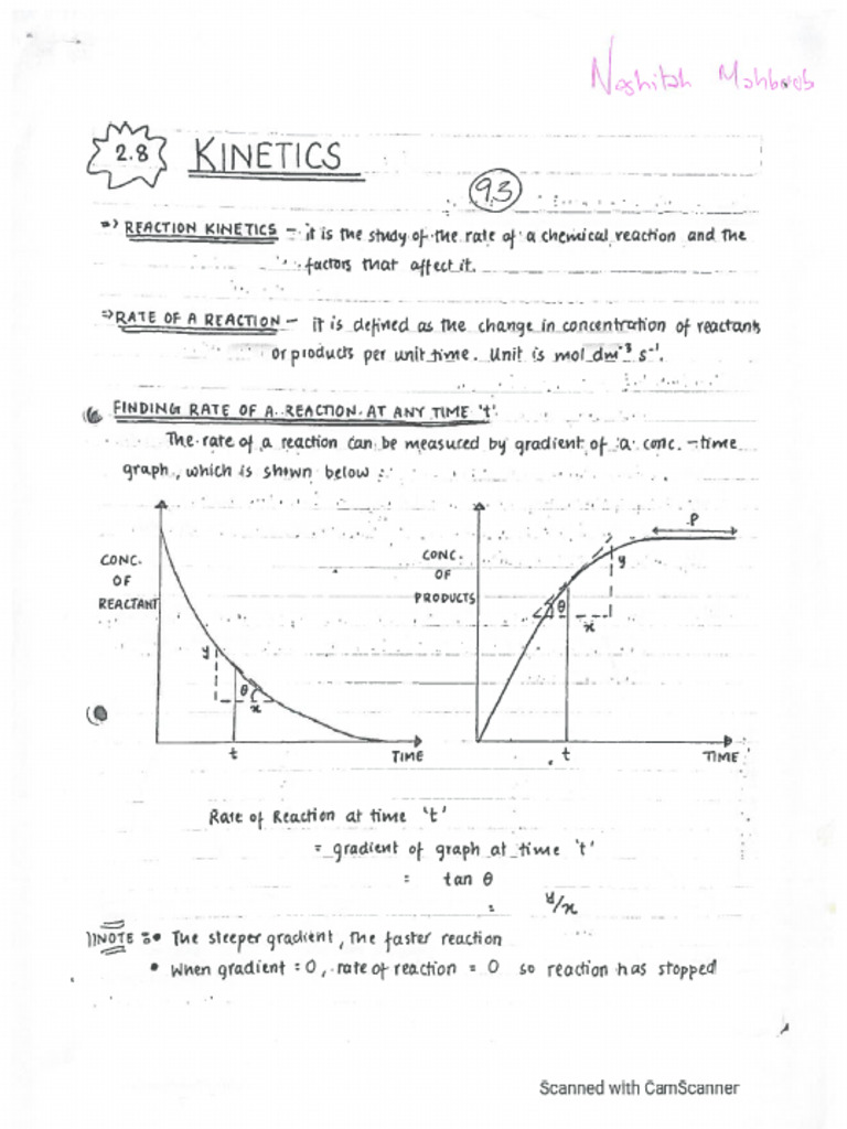 2.8 Kinetics | PDF