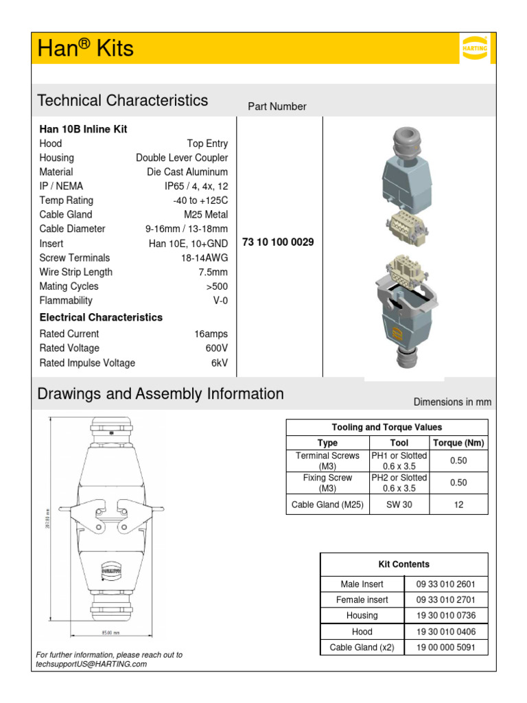Han Kits: Han 10B Inline Kit | PDF | Screw | Equipment