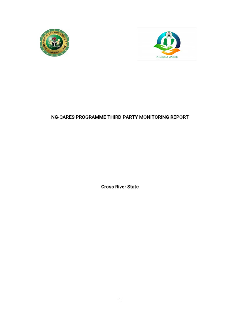 Cross-River TPM Report | PDF | Food Security | Infrastructure
