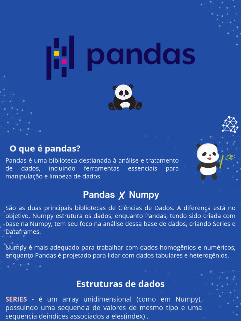 Aula 4 - Pandas - Trainee Geral 2024 | PDF | Estrutura de dados ...