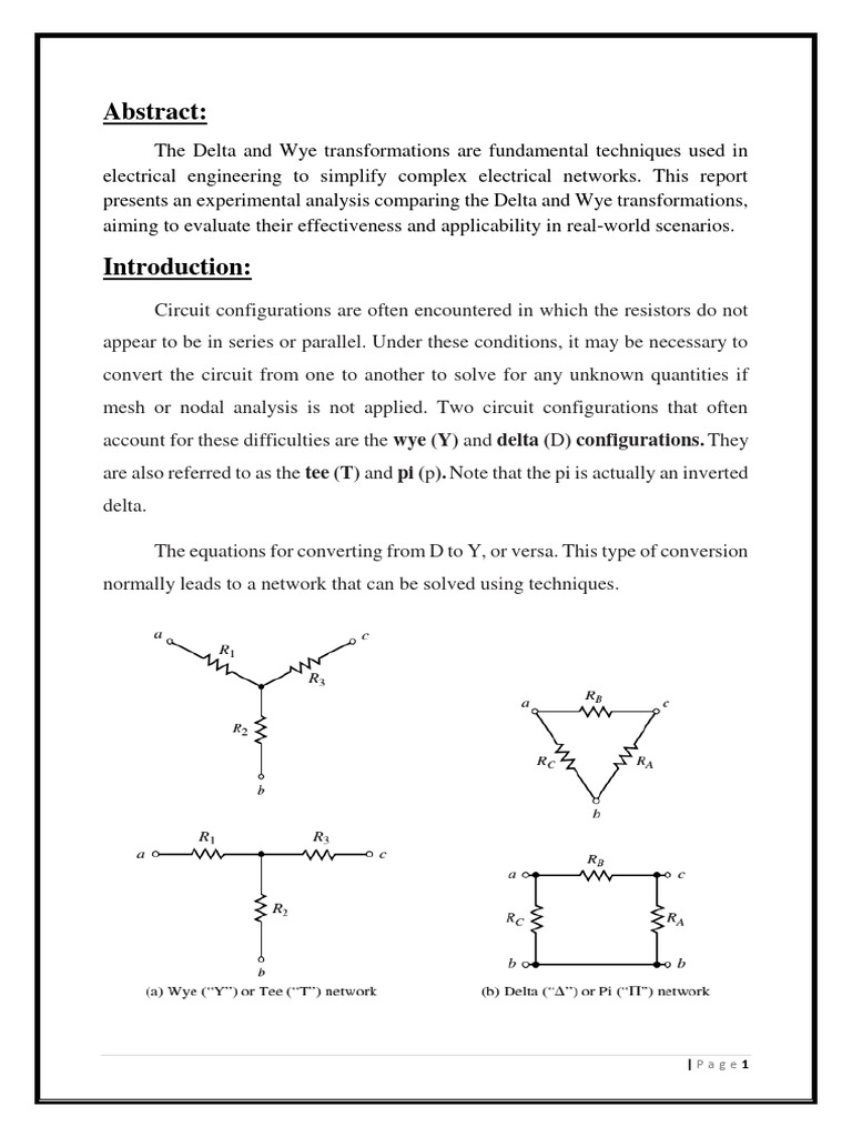 Delta | PDF | Electrical Network | Electronic Engineering