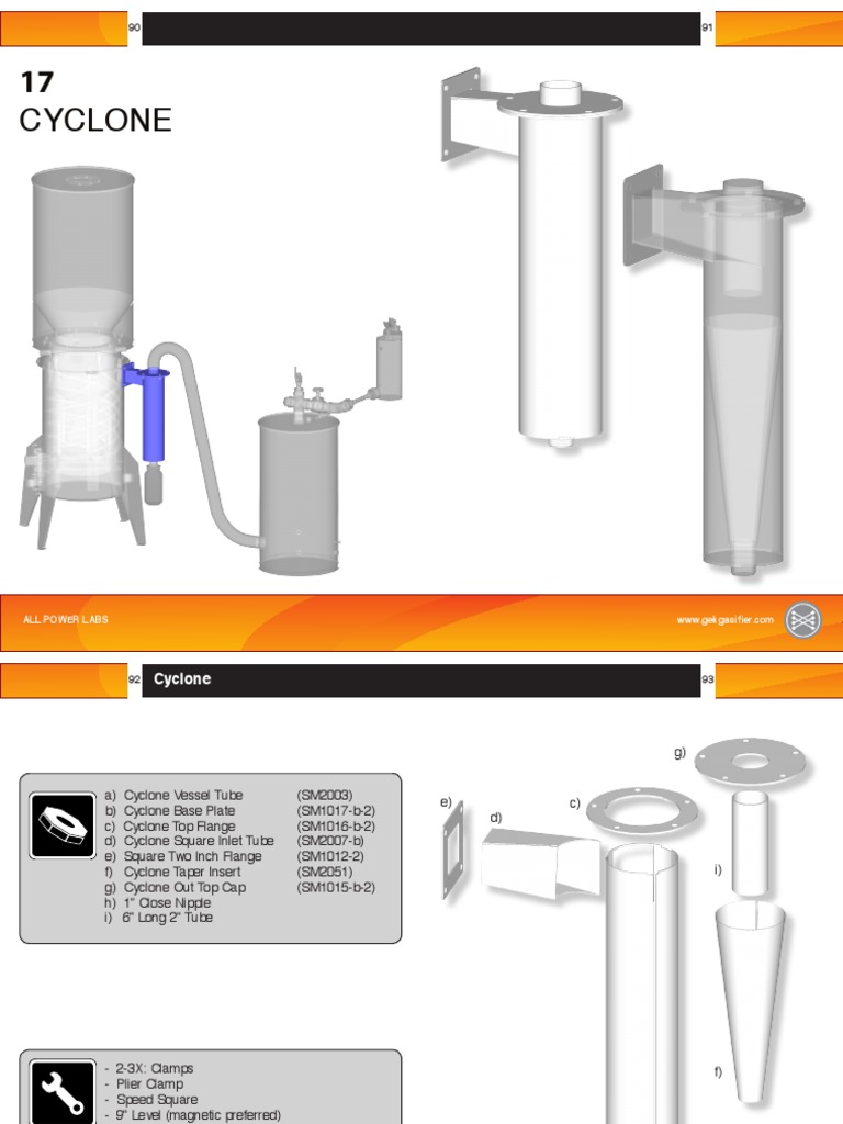 Cyclone Vessel Fabrication Guide | PDF | Industrial Processes ...