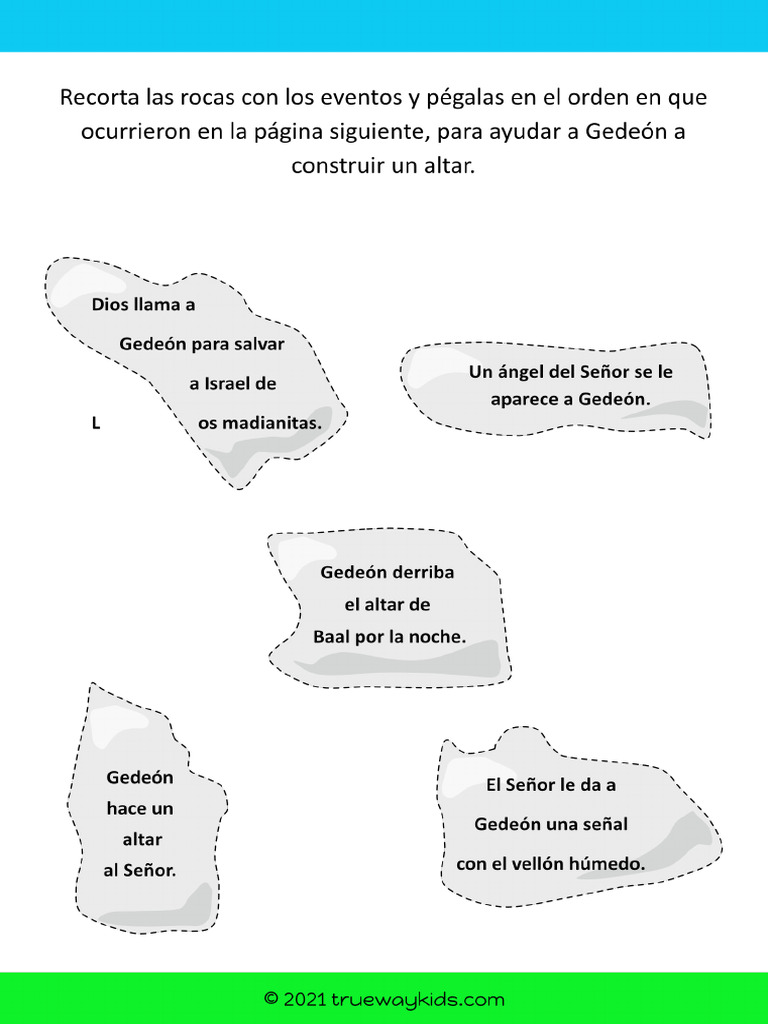 Actividad de Gedeón para Niños | PDF