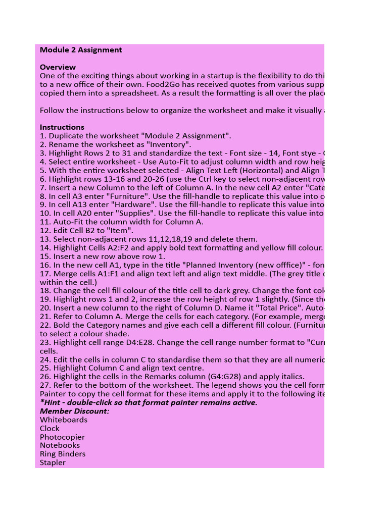 Module 2 Assignment Download Free Pdf Desk Computing