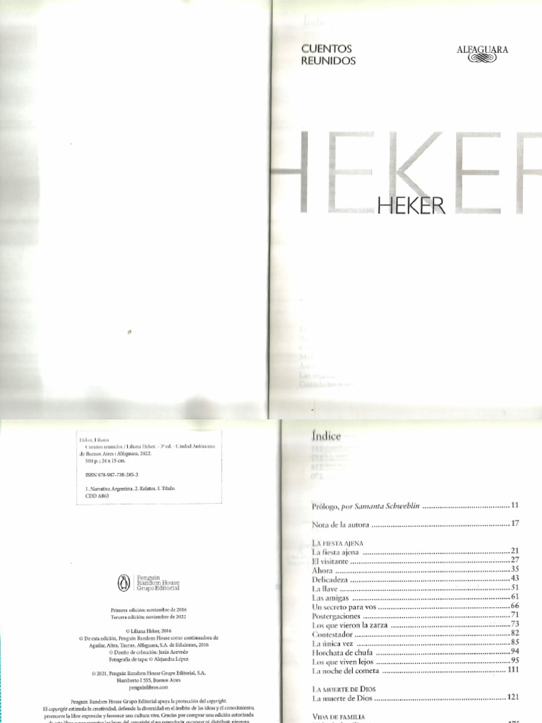 Heker. La Fiesta Ajena | PDF