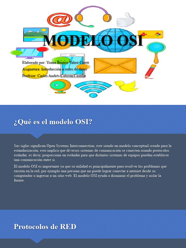 Modelo Osi | PDF | Protocolos de internet | Red de computadoras