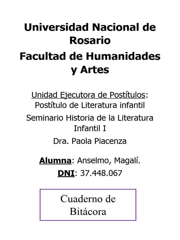 Bitacora | Descargar gratis PDF | Literatura infantil | Cuentos