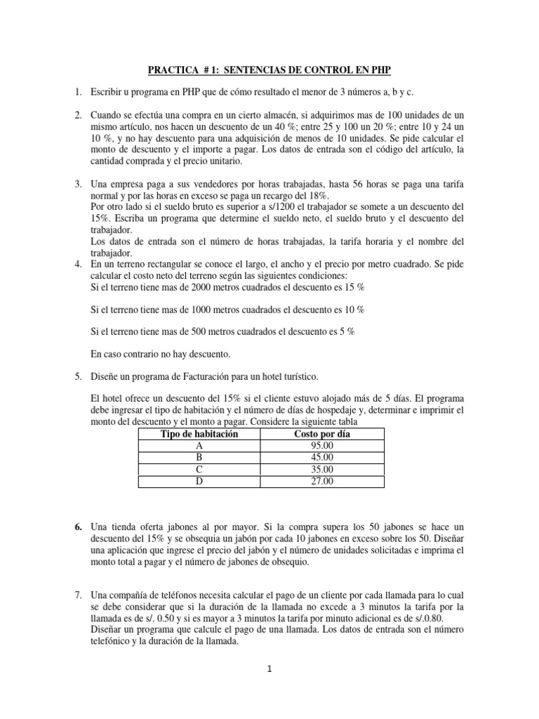PRACTICA 1 PHP 2024 | PDF | Marca | Precios